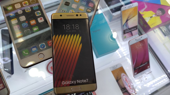 三星Note7召回影响金华几何？记者发现卖场已无踪影--金华频道